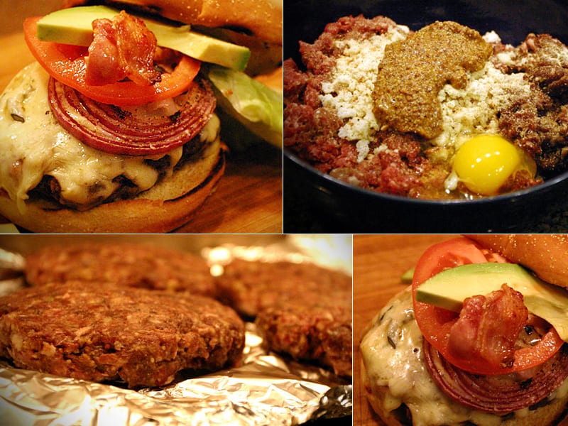 Mustard Elk Burger Recipe | Wild Game Cuisine - NevadaFoodies