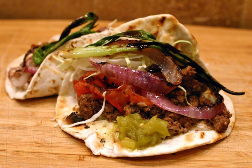 Elk burger tacos with vegetables | Wild Game Recipes | Nevada Foodies