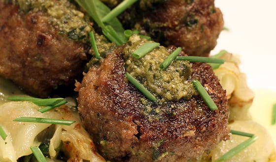 Pesto Elk Meatball Recipe | Wild Game Cuisine - NevadaFoodies