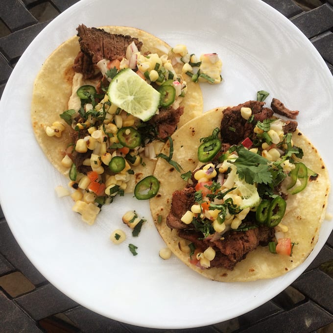 Grilled Corn Salsa Elk Tacos | Wild Game Cuisine - NevadaFoodies
