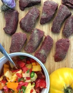 Seared Antelope with Tomato Salsa | Wild Game Cuisine - NevadaFoodies