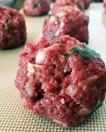 Baked Elk Meatballs with Cauliflower Rice Pilaf | Wild Game Recipes ...
