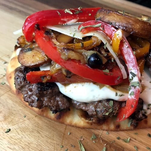 Open-Faced Venison Patty Sandwich | Wild Game Cuisine - NevadaFoodies