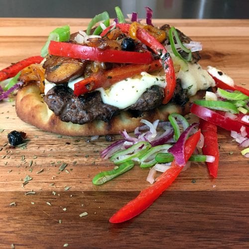 Open-Faced Venison Patty Sandwich | Wild Game Cuisine - NevadaFoodies