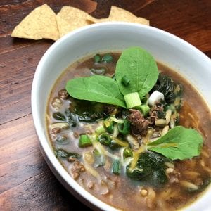 Ground Elk Burger Soup | Wild Game Recipes | Nevada Foodies