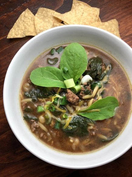 Ground Elk Burger Soup | Wild Game Cuisine - NevadaFoodies