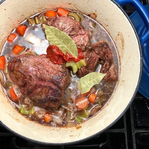 Wine Braised Venison Neck Roast | Wild Game Cuisine - NevadaFoodies