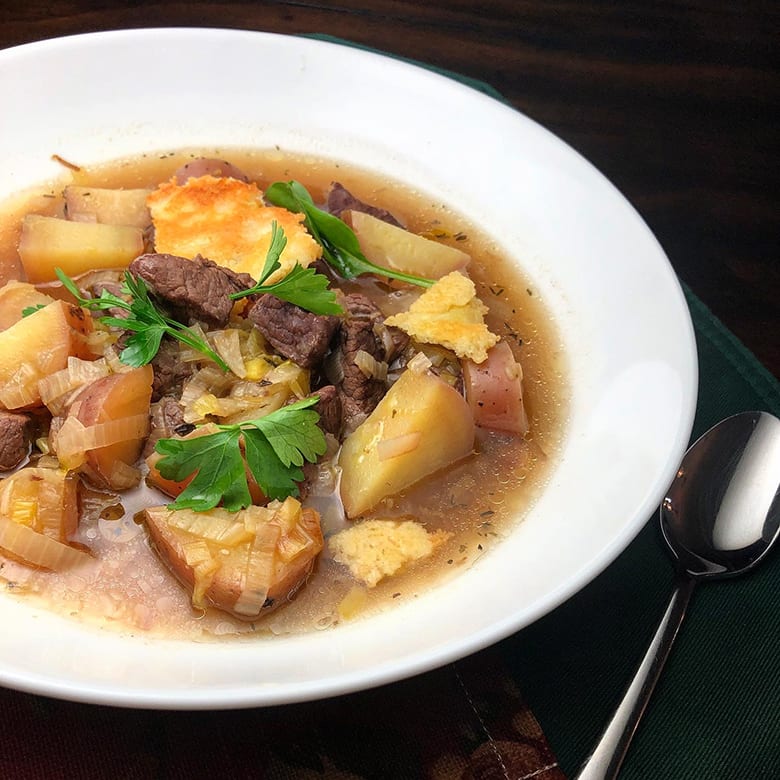 Elk Venison Stew with Leeks and Fingerling Potatoes | Wild Game Cuisine ...