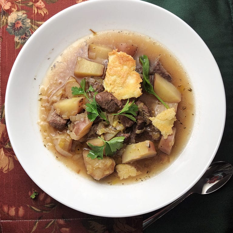 Elk Venison Stew with Leeks and Fingerling Potatoes | Wild Game Cuisine ...