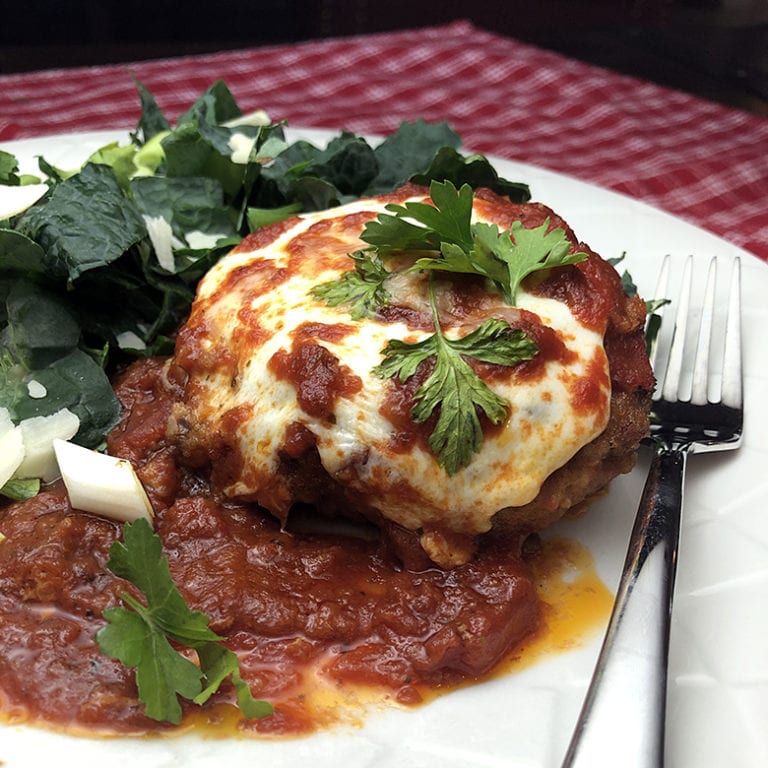 Venison Elk Patty Parmesan | Wild Game Cuisine - NevadaFoodies