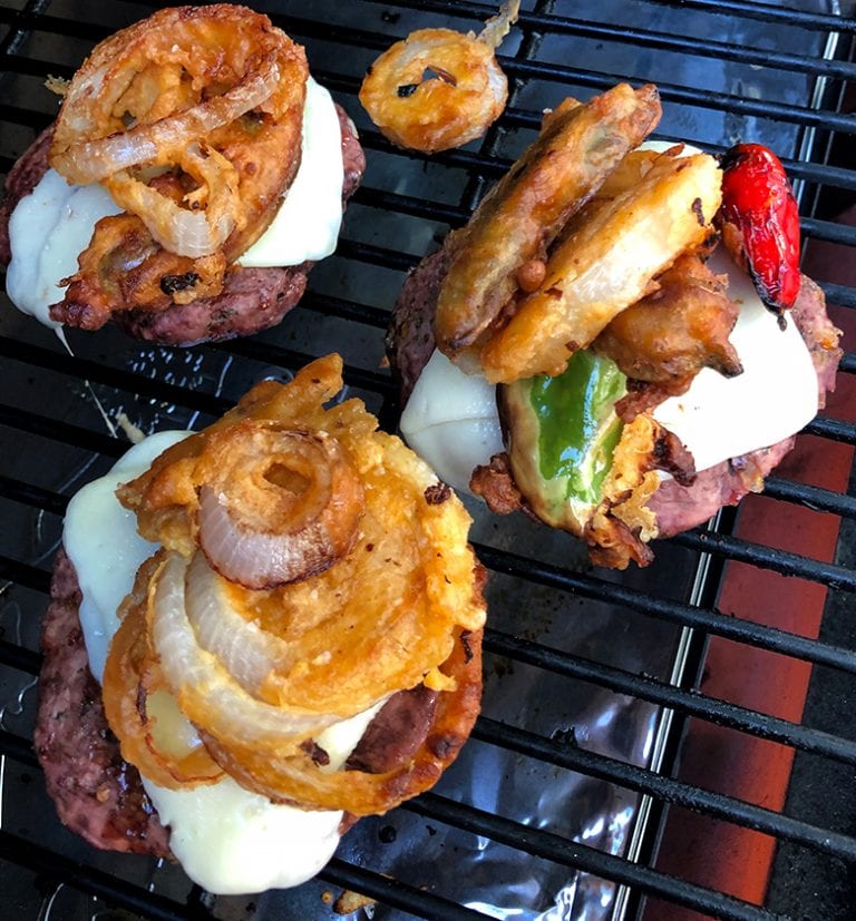 Onion and Pepper Stacked Sheep Burgers | Wild Game Recipes | Nevada Foodies