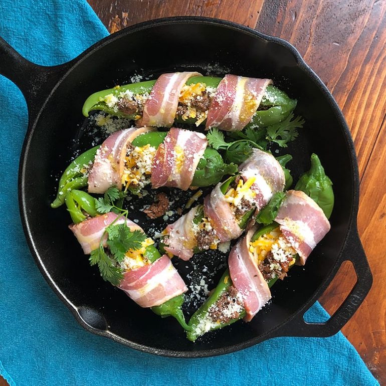 Bacon Wrapped Venison Chorizo Stuffed Peppers | Wild Game Recipes ...