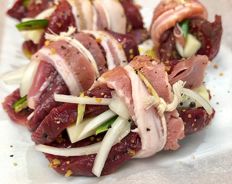 Bacon Wrapped Stuffed Duck | Wild Game Cuisine - NevadaFoodies