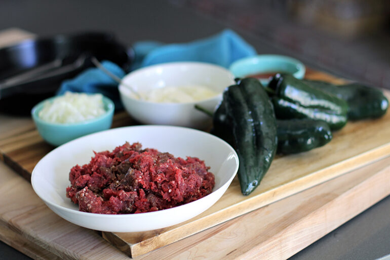 Antelope Stuffed Poblano Peppers | Wild Game Recipes | Nevada Foodies