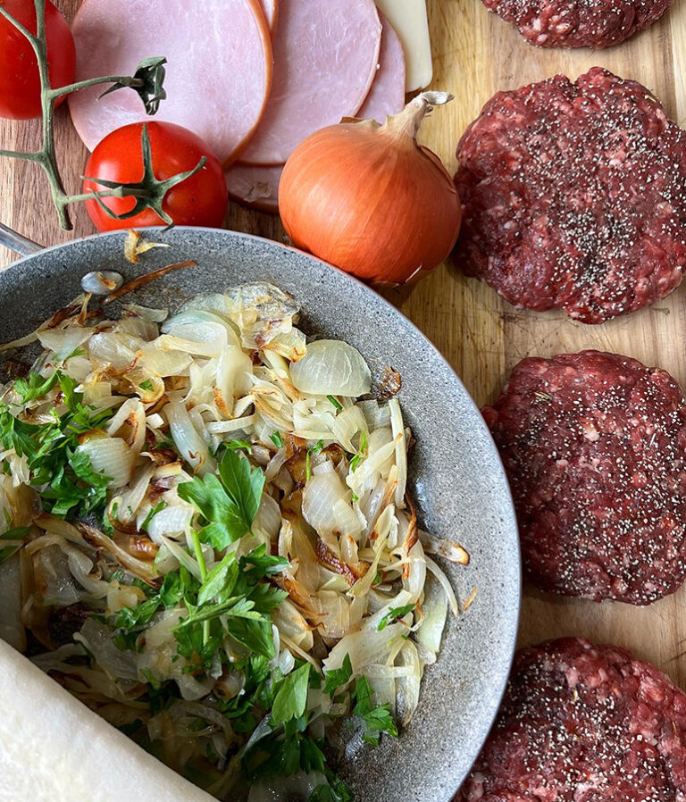Puff Pastry Antelope Cheeseburgers