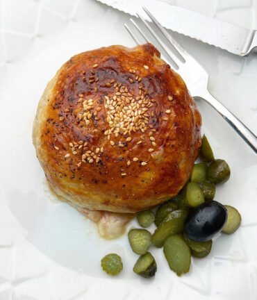 Puff Pastry Antelope Cheeseburgers